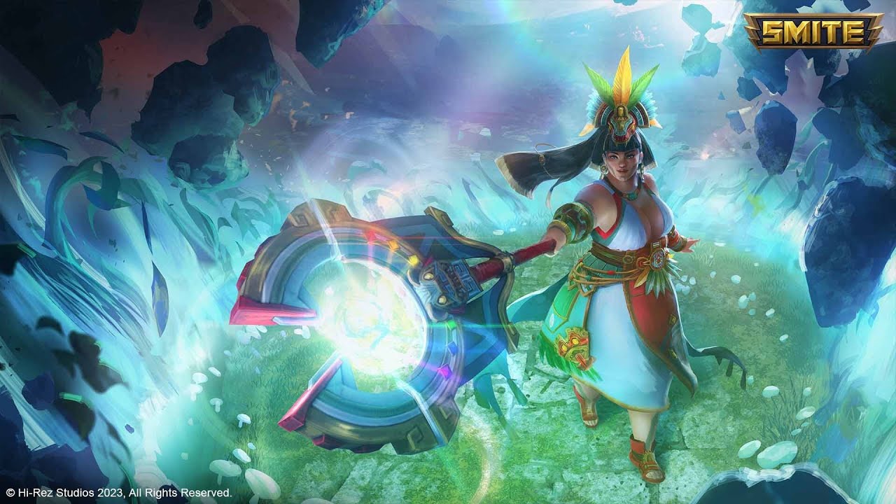 Smite New God IX Chel Game Play ! - YouTube