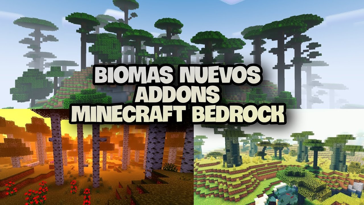 Nuevos Biomas para minecraft pe 1.20.81 addons [ Minecraft bedrock 1.20 ...
