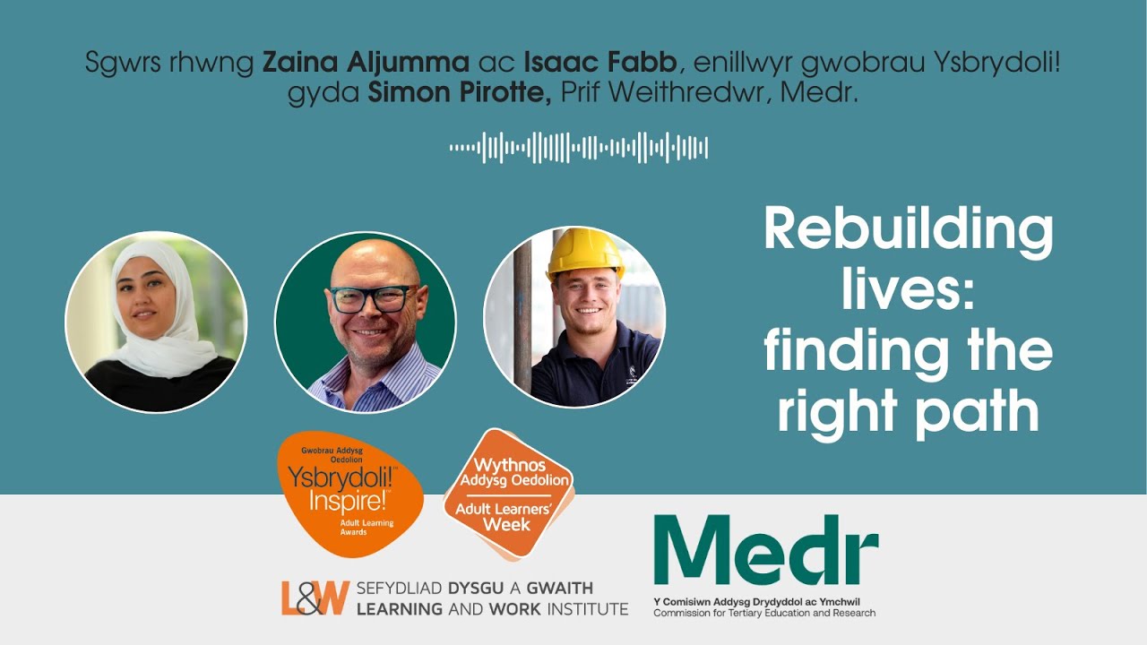 Rebuilding Lives - Inspire! Award winners in conversation with Simon Pirotte, CEO Medr - English ...