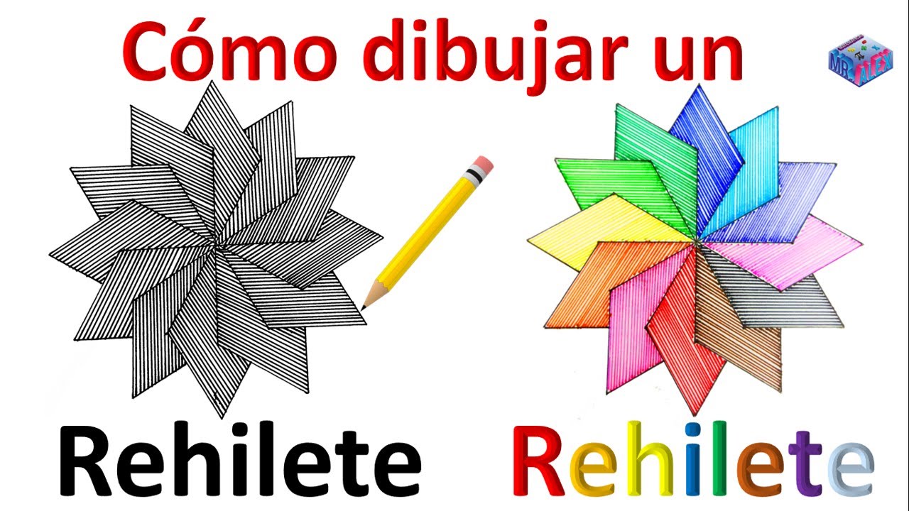 Como dibujar un rehilete paso a paso - YouTube