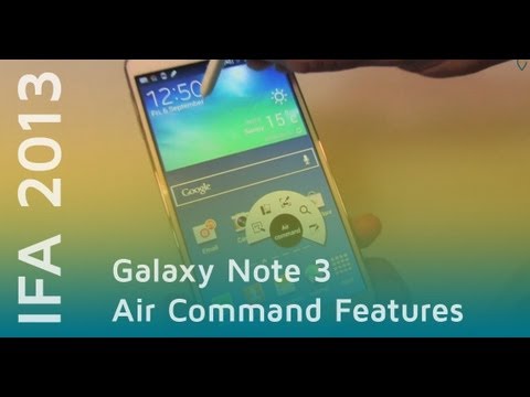 Samsung Galaxy Note 3 - Air Command Features im Überblick | Deutsch ...