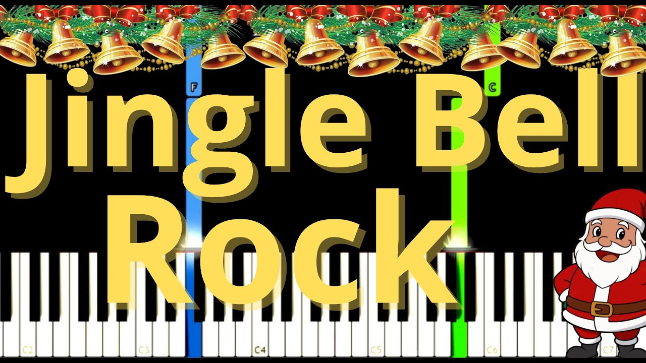 Jingle Bell Rock Easy Piano Tutorial - YouTube