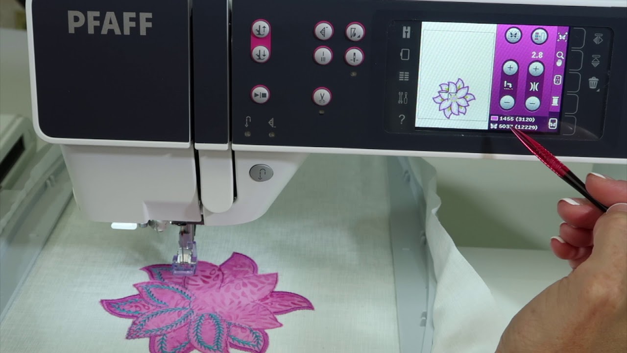 PFAFF creative 3.0 73 Step Through Stitch by Stitch - YouTube