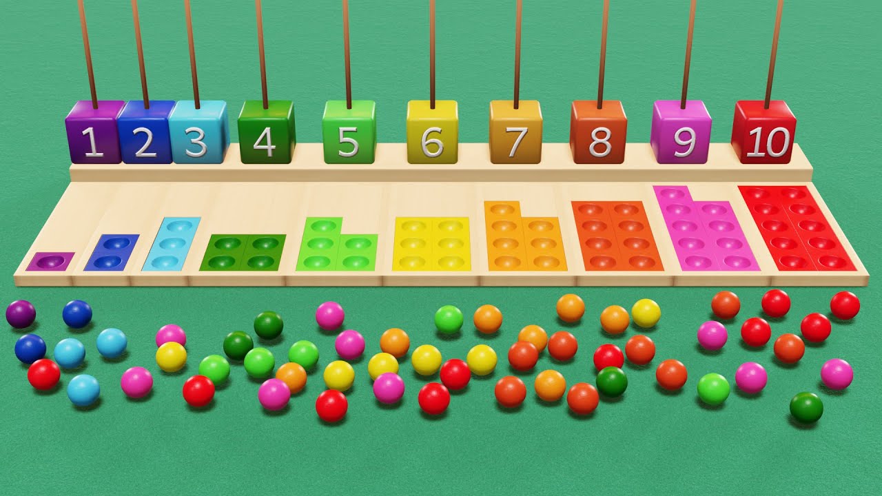 Fun Learning with Toddlers: Counting Ball and Number Cube Adventure - YouTube