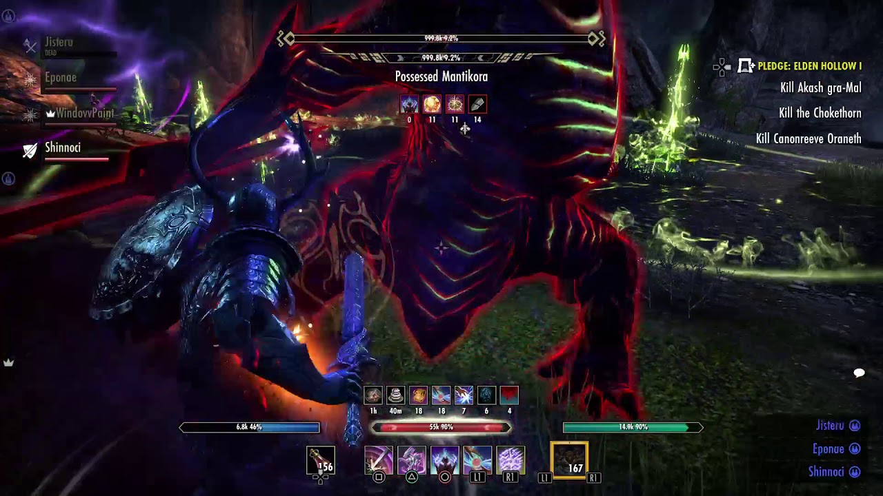 Eso trial boss solo with 3 witnesses - YouTube