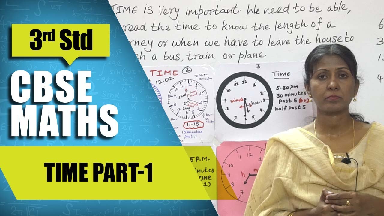 3rd Std CBSE Maths Syllabus | Time Part-1 | CBSE Maths Part-116 - YouTube