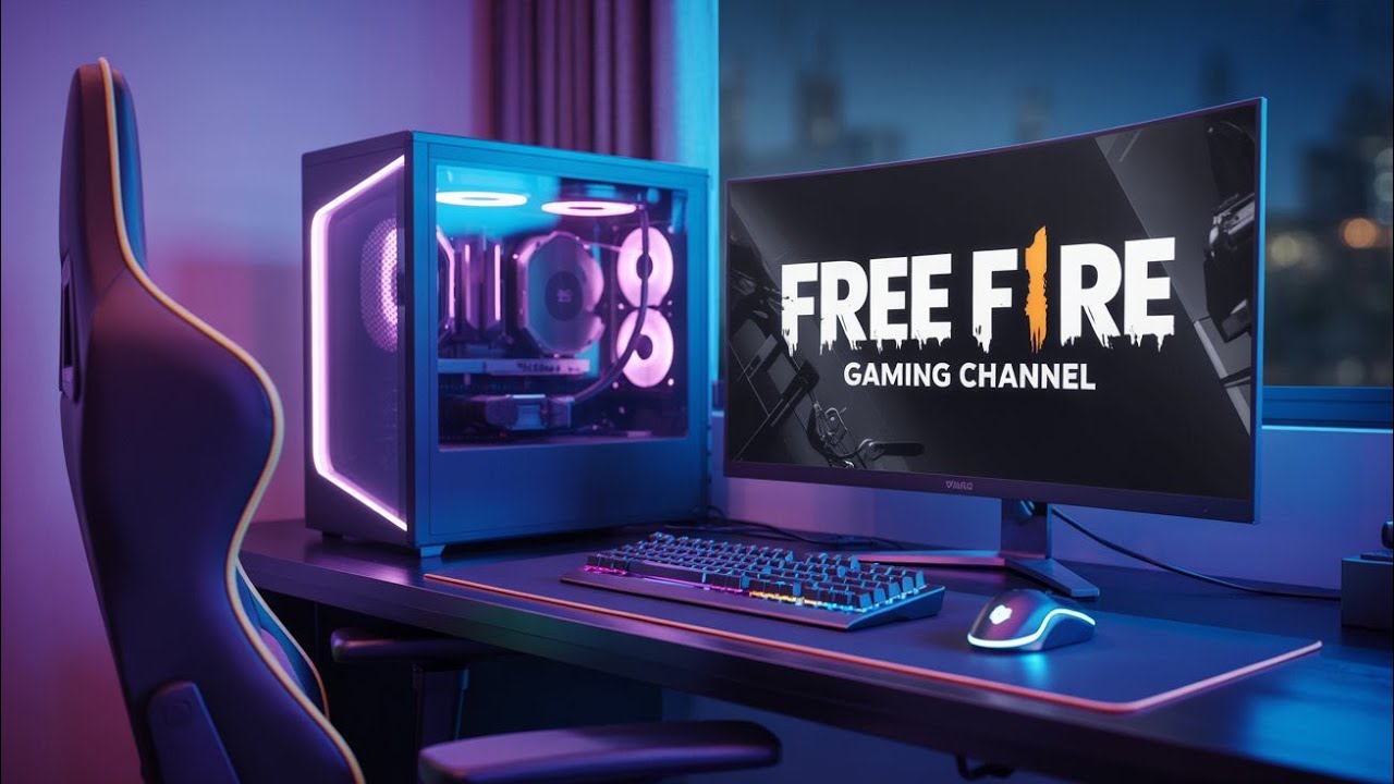 FREE FIRE 🔥pc playing 📍New setup gaming pc #pcsetup #freefire #ajubhai ...