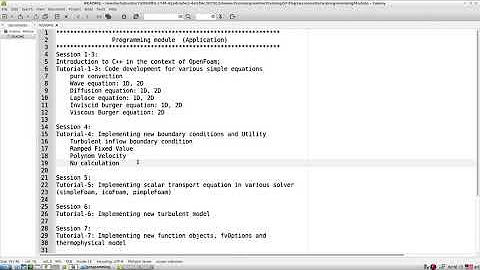 OpenFOAM Programming Training - Module 3 - YouTube