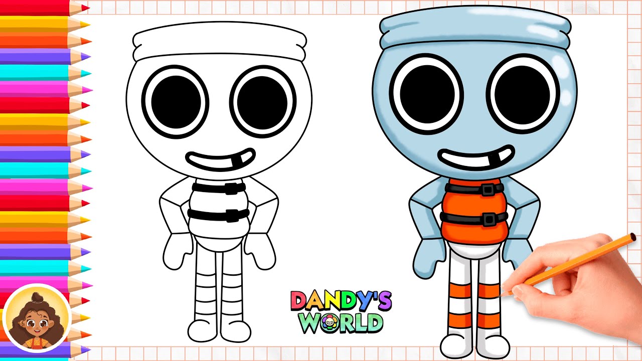 How to Draw Finn | from Dandy’s World - YouTube