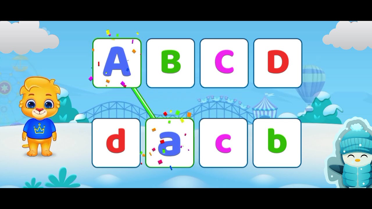 Abcd | Match the same letters | Abc phonics | phonics song | kids ...
