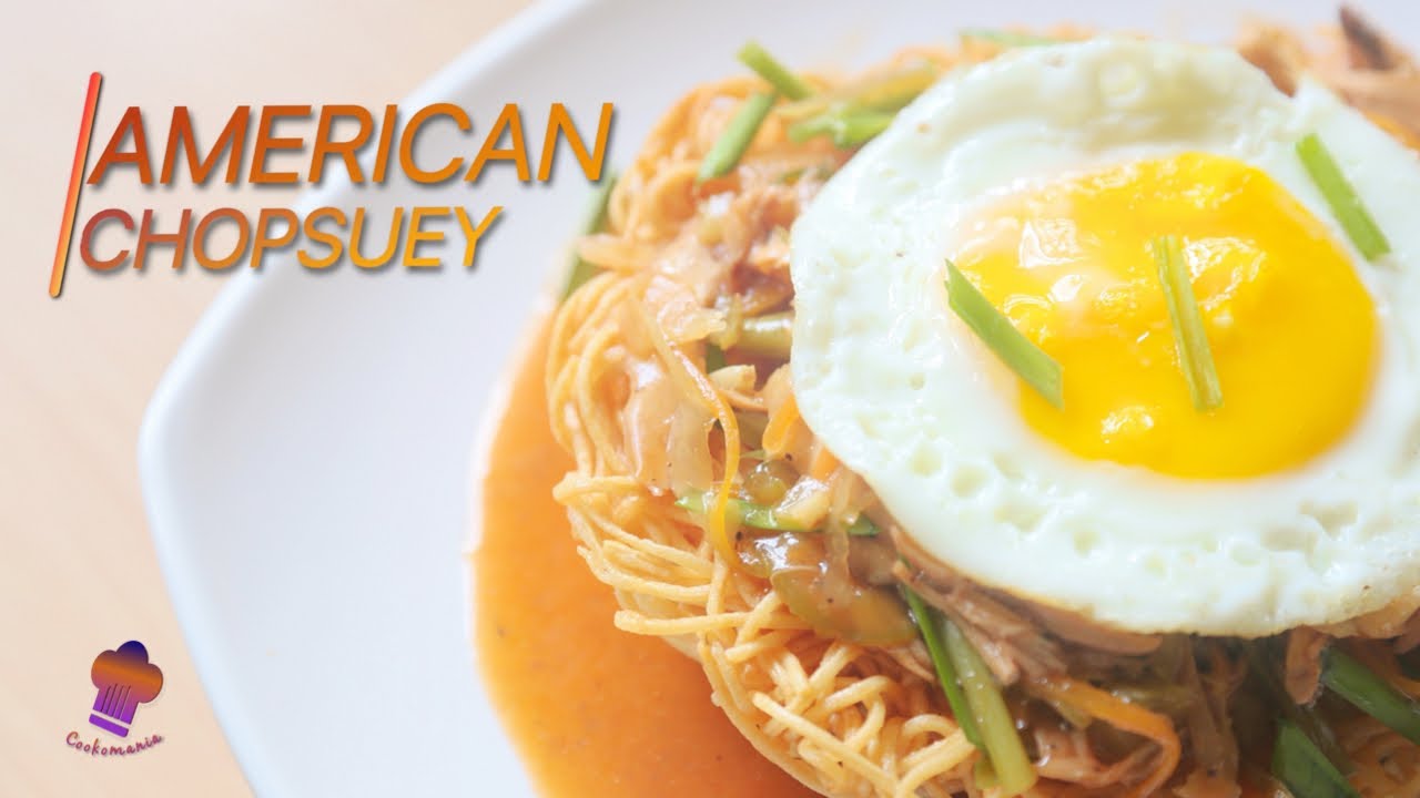 American Chopsuey | Chicken American Chopsuey with Fried Noodles - YouTube