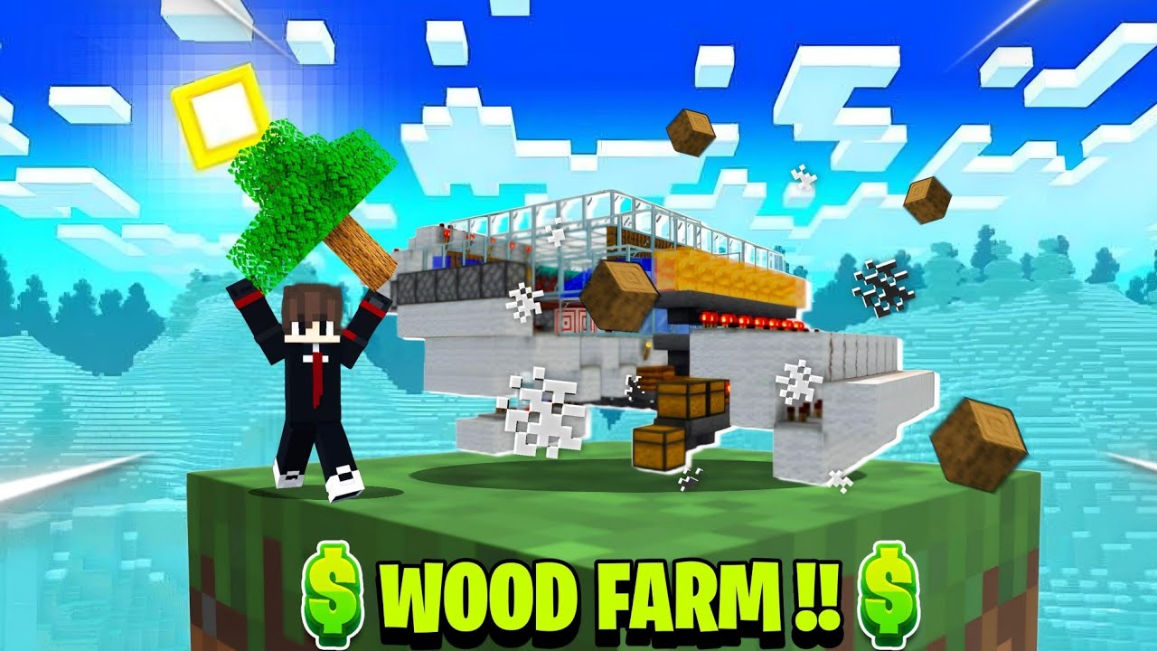 I Made UNLIMITED WOOD FARM in Minecraft One Block 😱 - YouTube