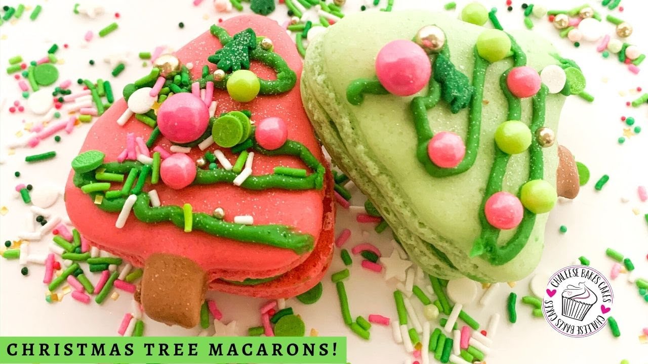 TIPS and TRICKS | HOW TO make the CUTEST Christmas Tree MACARONS! - YouTube