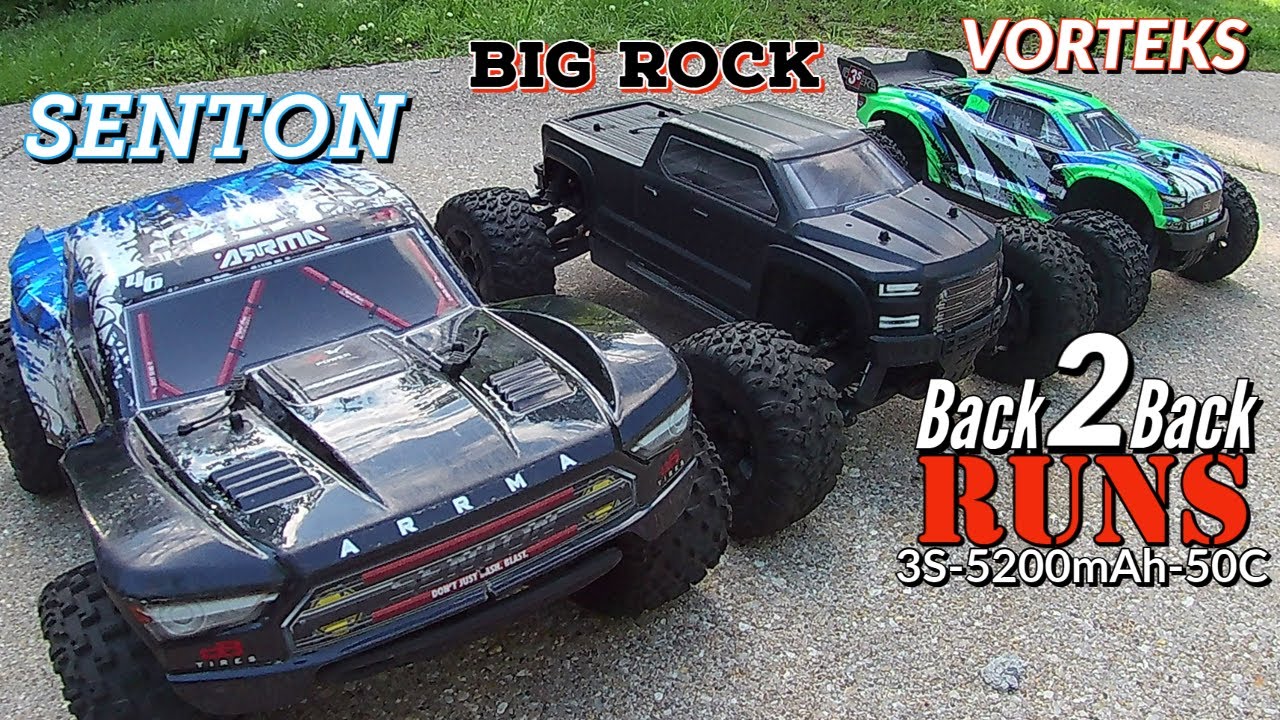 Arrma 3S Bash! | Multi Rig Run | Senton, Big Rock V3, And Vorteks - YouTube