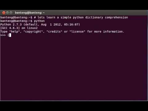 Python Tutorial - Dictionary Comprehensions - YouTube