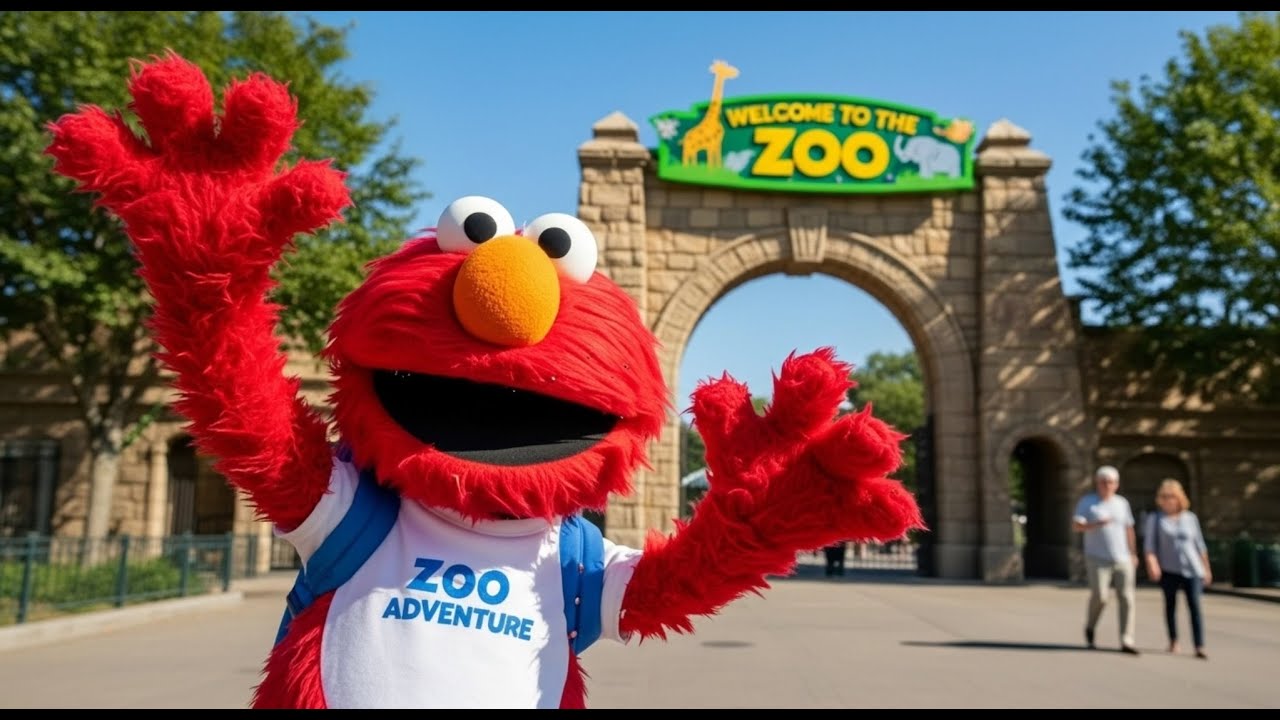 Elmo visit the zoo to learn about animals #elmo - YouTube