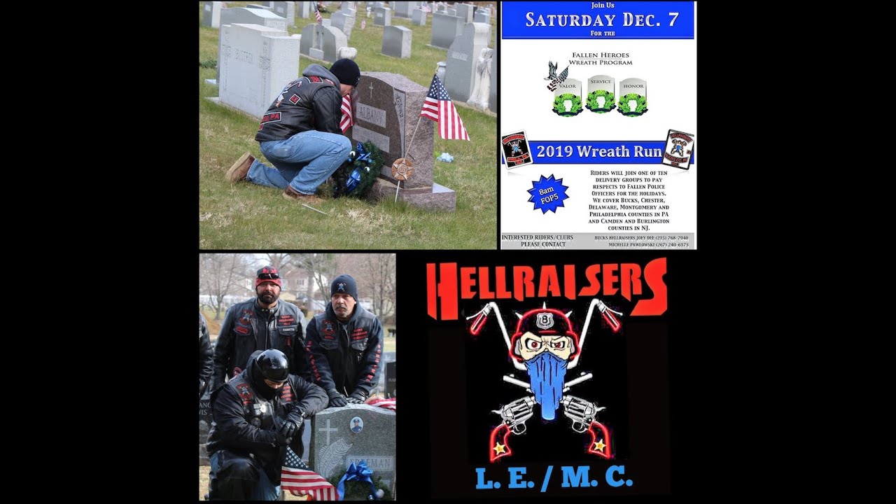 HELLRAISERS LE-MC 2019 WREATH RIDE - YouTube