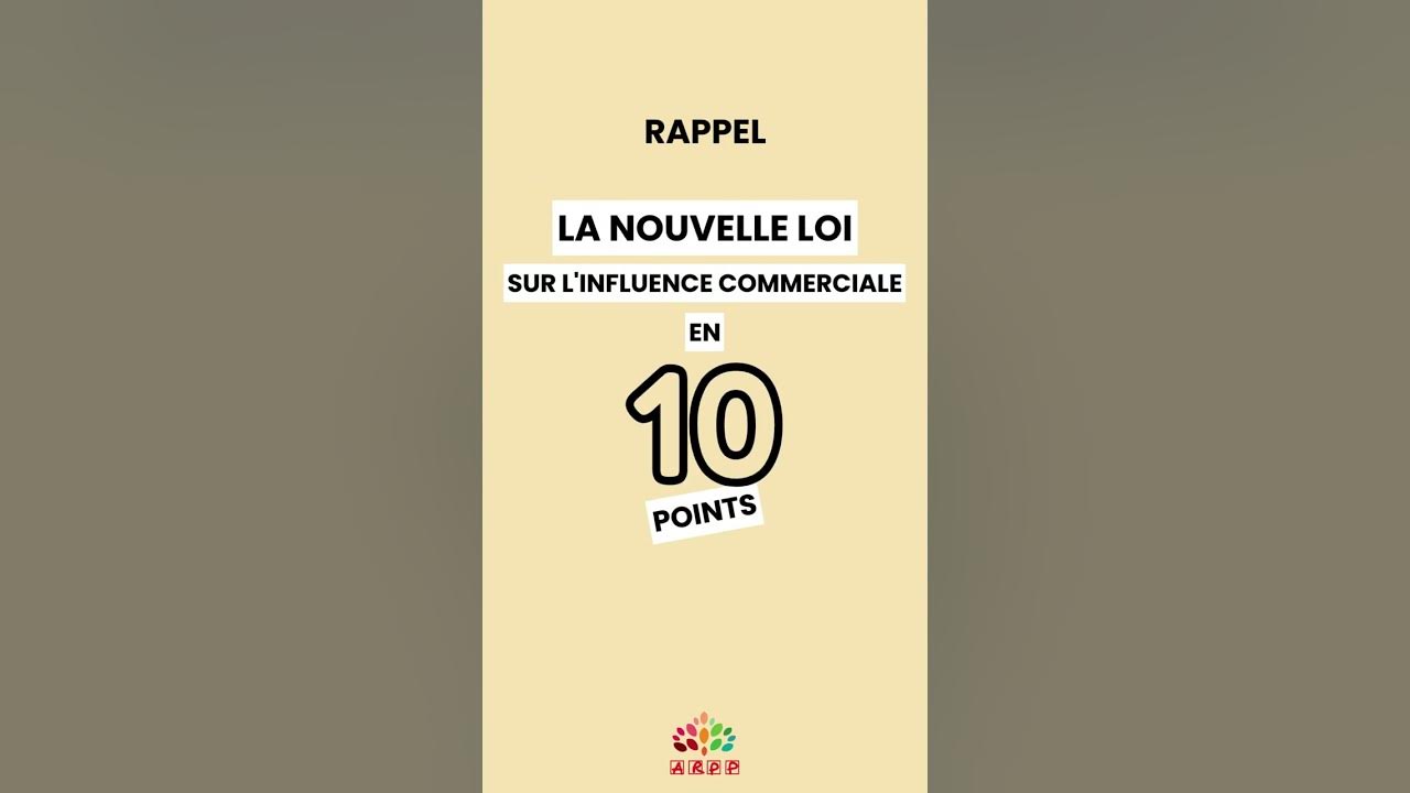 Loi du 9 juin 2023 visant à encadrer l'influence commerciale : les 10 principales nouveautés ...