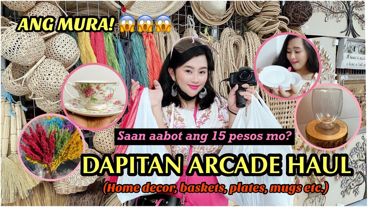 DAPITAN ARCADE HAUL | MURANG HOME DECOR | DRIED FLOWERS | MURANG PLATO ...