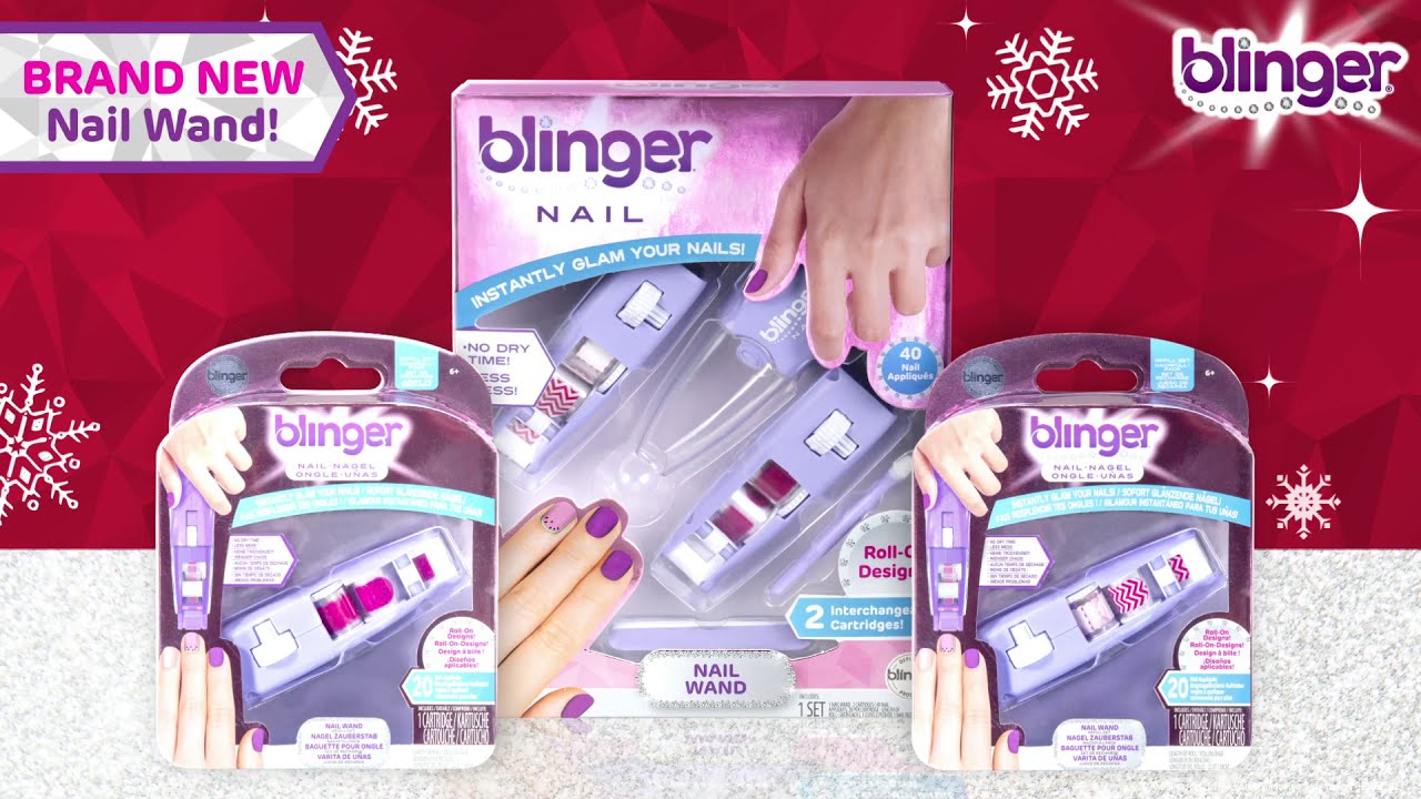 Blinger Nail Wand - INSTANTLY GLAM YOUR NAILS - YouTube
