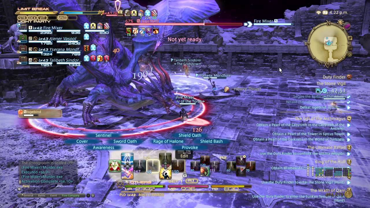 FFXIV Stone Vigil - Dungeon - Paladin Leveling - YouTube