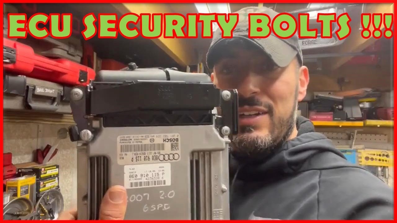 Removing ECU and Computer Module Security Bolts - YouTube