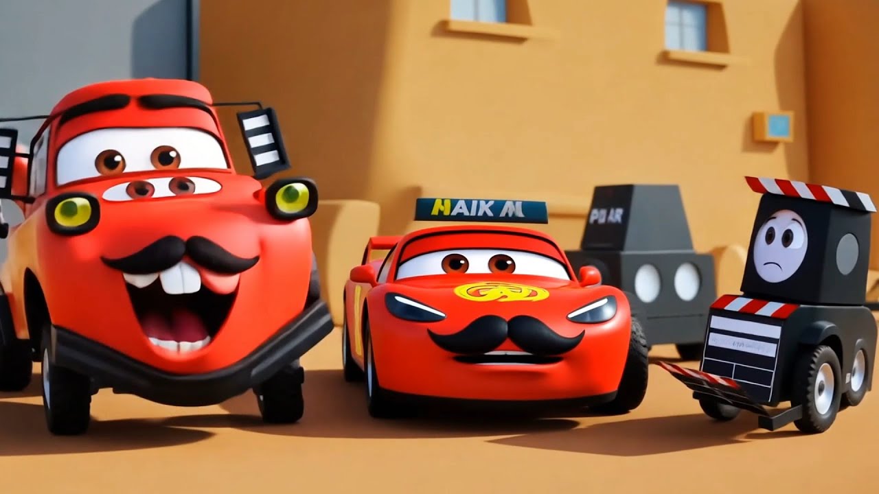 Lightning McQueen Tries Acting - Cars on the Road - Pixar Cars Remake ...