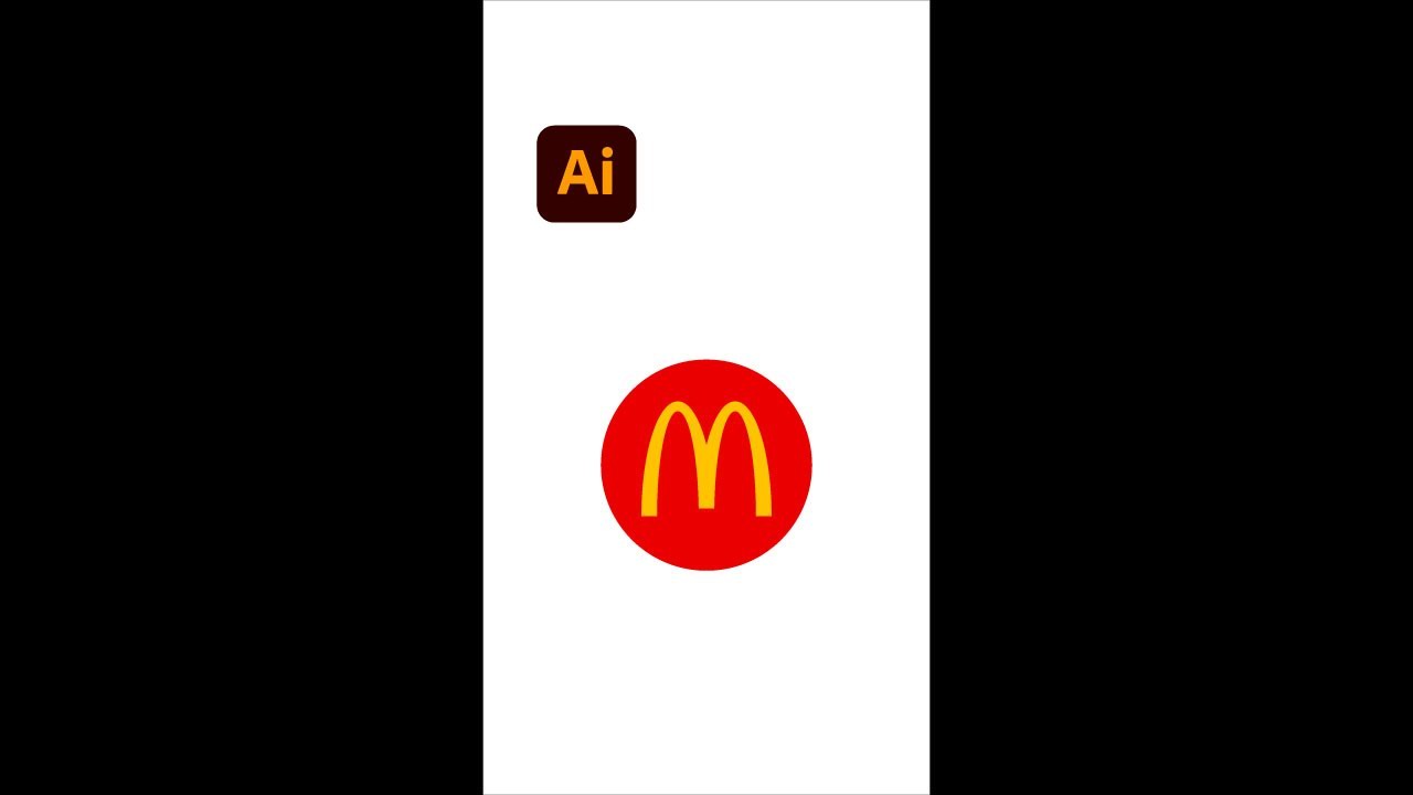 McDonald's Logo Design with Golden Ratio - Adobe Illustrator #shorts ...