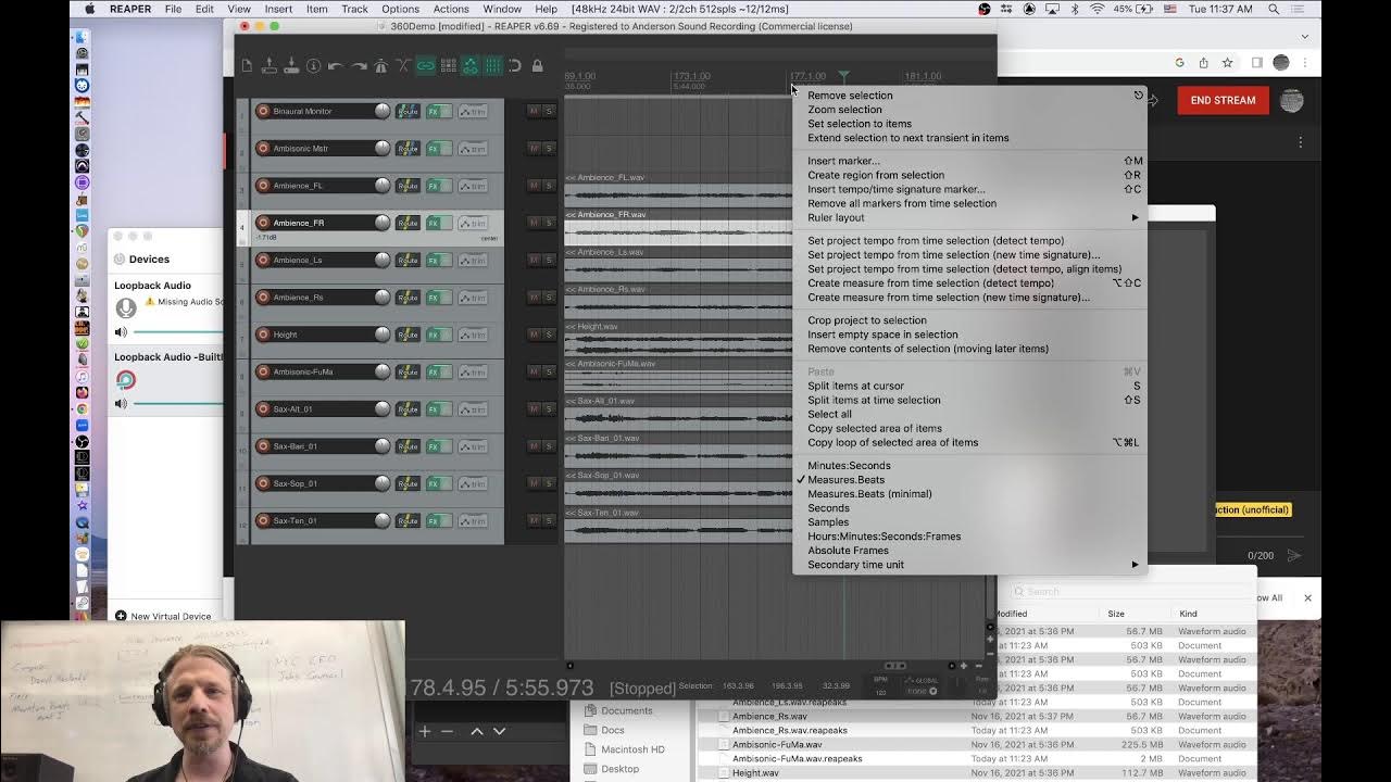 360 Video Demo with Blue Ripple Sound o3A plug-ins - YouTube