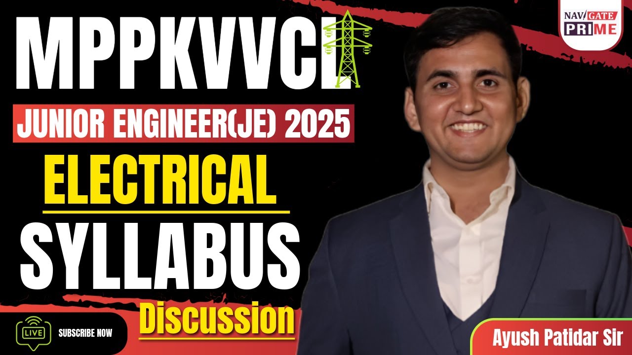 MPPKVVCL AE/JE 2025 | Electrical Engineering Syllabus Discussion ...