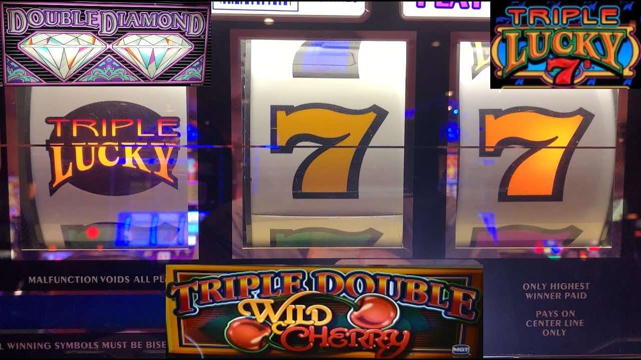 OLD SCHOOL CASINO SLOTS: TRIPLE DOUBLE WILD CHERRY + TRIPLE LUCKY 7S ...