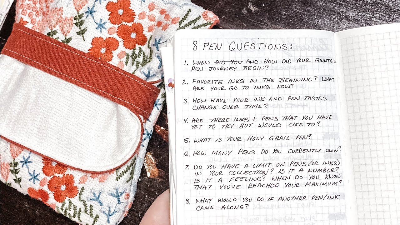 8 Fountain Pen Questions - #8penquestions #8penquestions2024 - YouTube