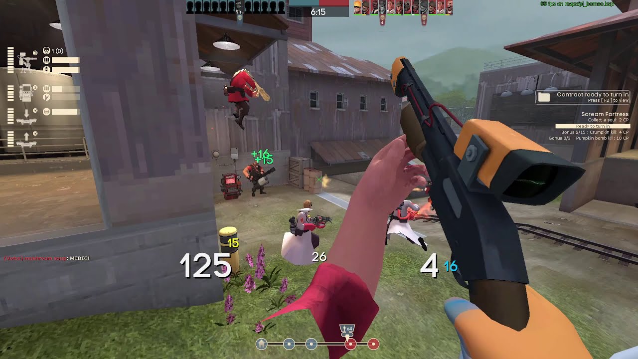 Team Fortress 2 Rescue Ranger Engineer Gameplay Defense (Borneo) - YouTube