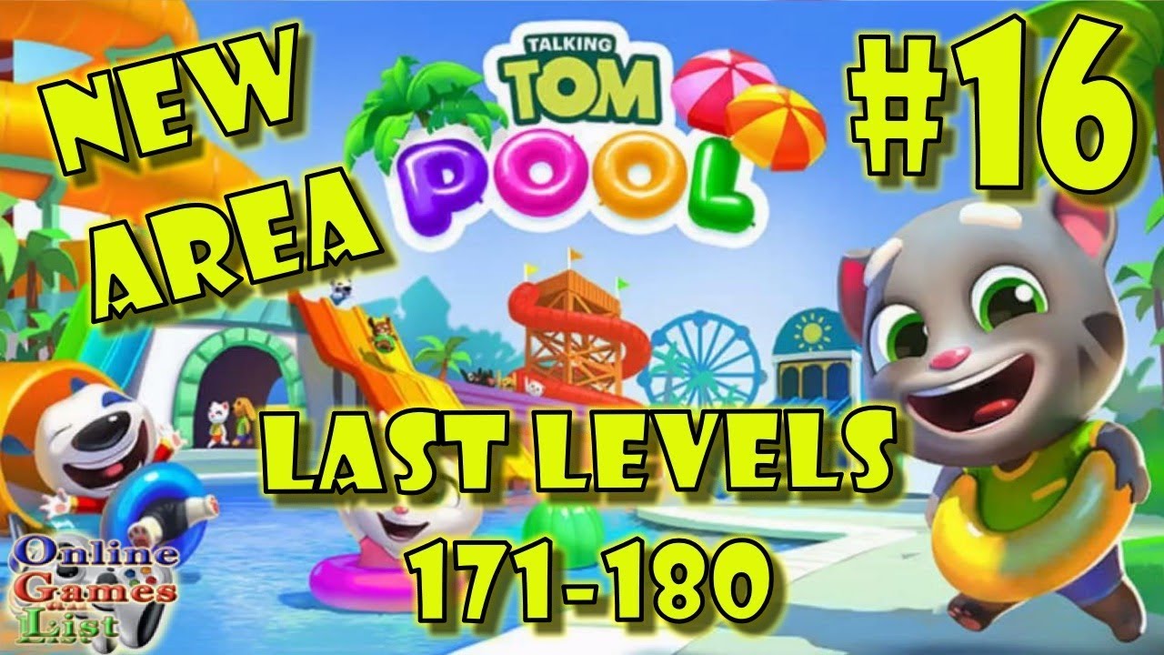 TALKING TOM POOL LEVEL 171-180 Walkthrough Gameplay #16 - YouTube