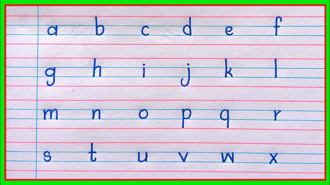 Small Letters Abcd | ABCD | Alphabet ABCD | Abcd Letters | How to Write ...