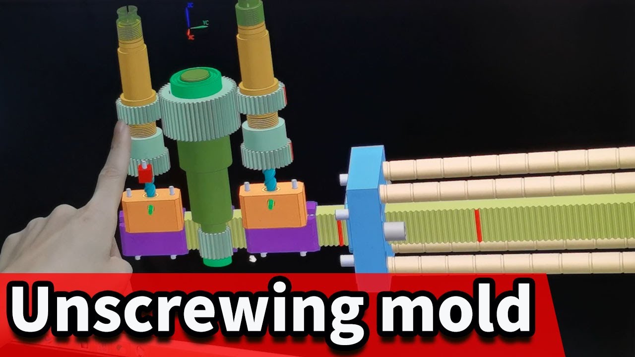 unscrewing tool design/unscrewing plastic injection moulding/unscrewing ...