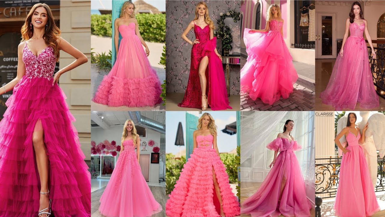 💗60+Beautiful Pink gown designs for women💞most unique gown collection # ...