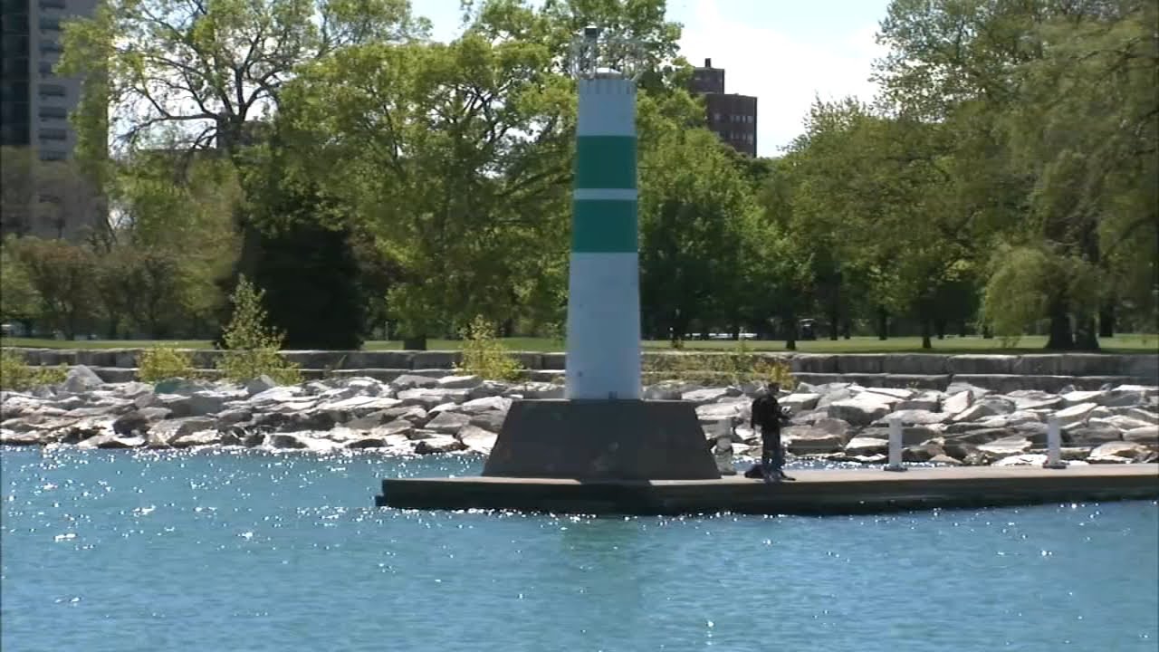 Lake Michigan water levels drop in 2021 - YouTube