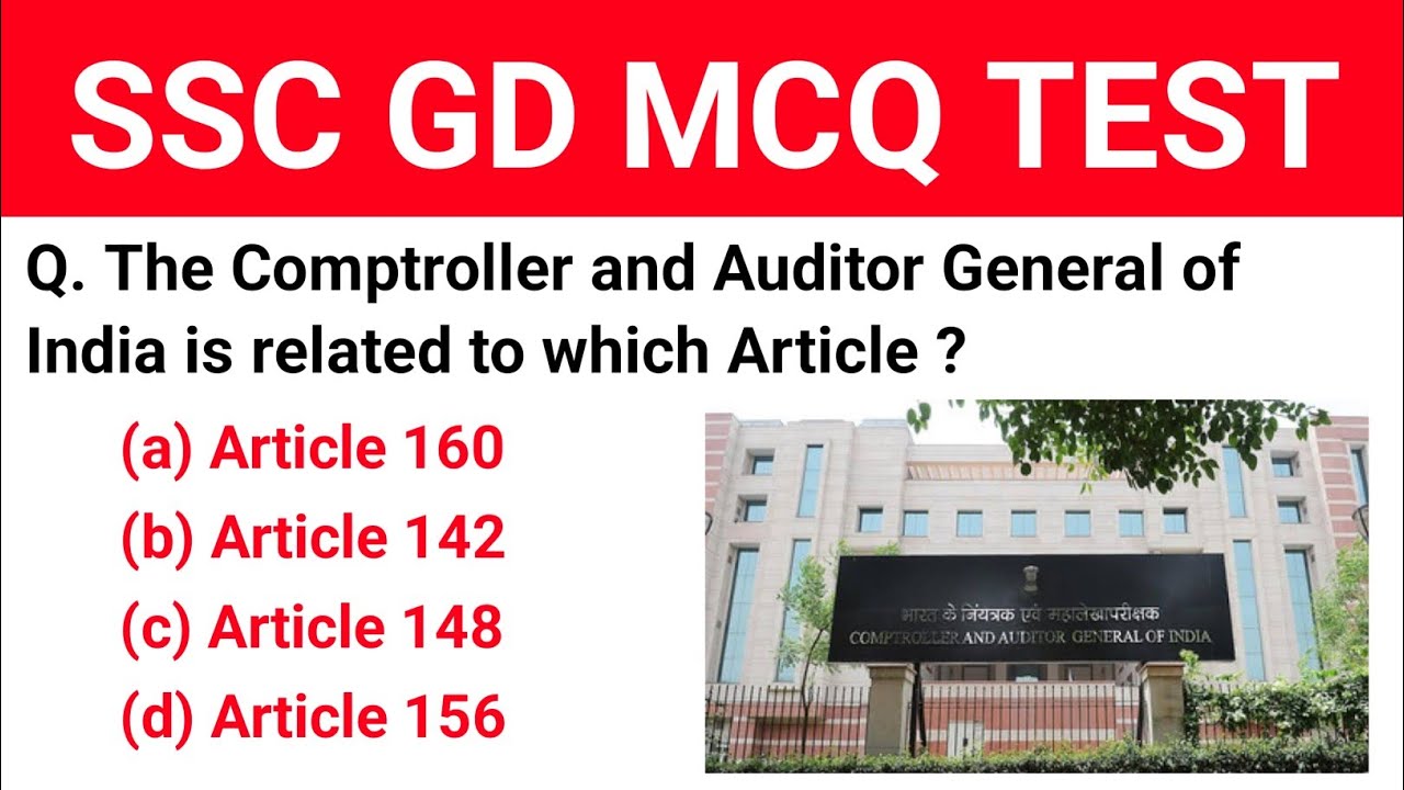 SSC GD Important MCQ TEST | General knowledge Important Questions For ...