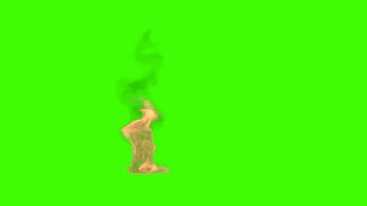 fire in green screen HD - YouTube