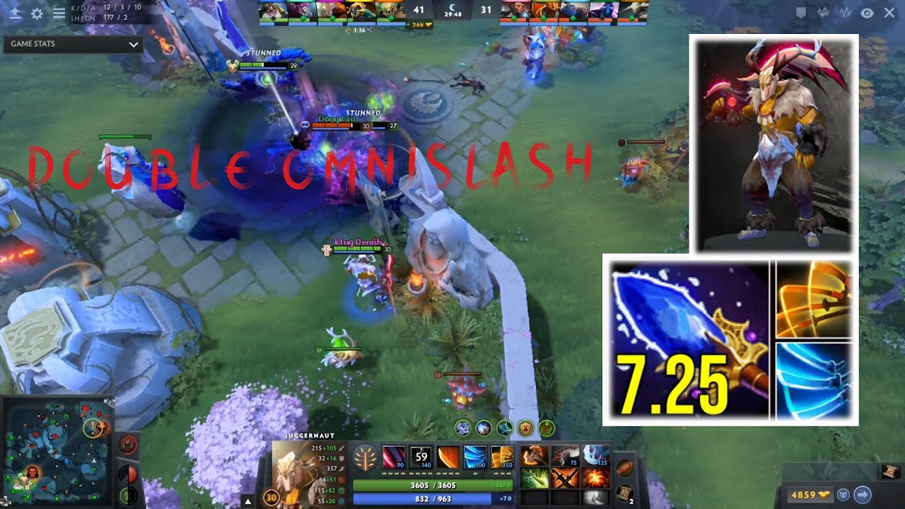 DOTA 2 Juggernaut - Double Omnislash with Aghanim's Scepter - Swift ...
