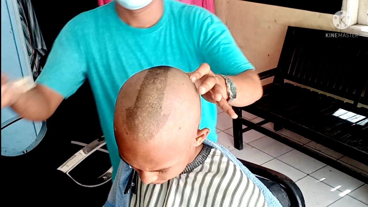 BOTAK LICIN ANAK REMAJA FUUL... ️🧷🪒💈#aliefpangkas #botakupinipin # ...