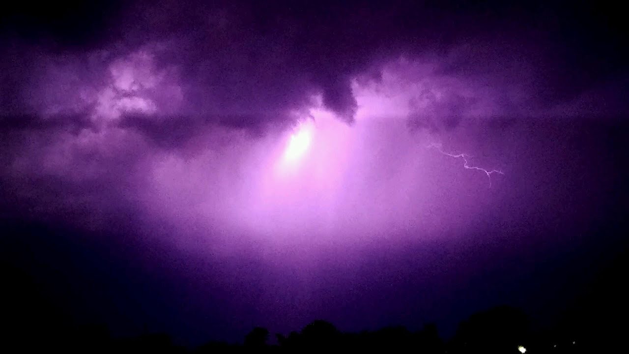 tonights purple thunderstorms- marysville ca - YouTube