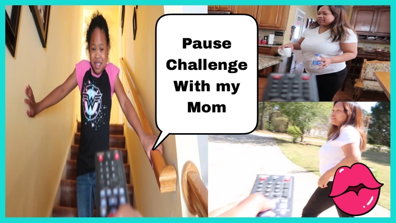 PAUSE CHALLENGE WITH MY MOM -itsrhonavlogs - YouTube
