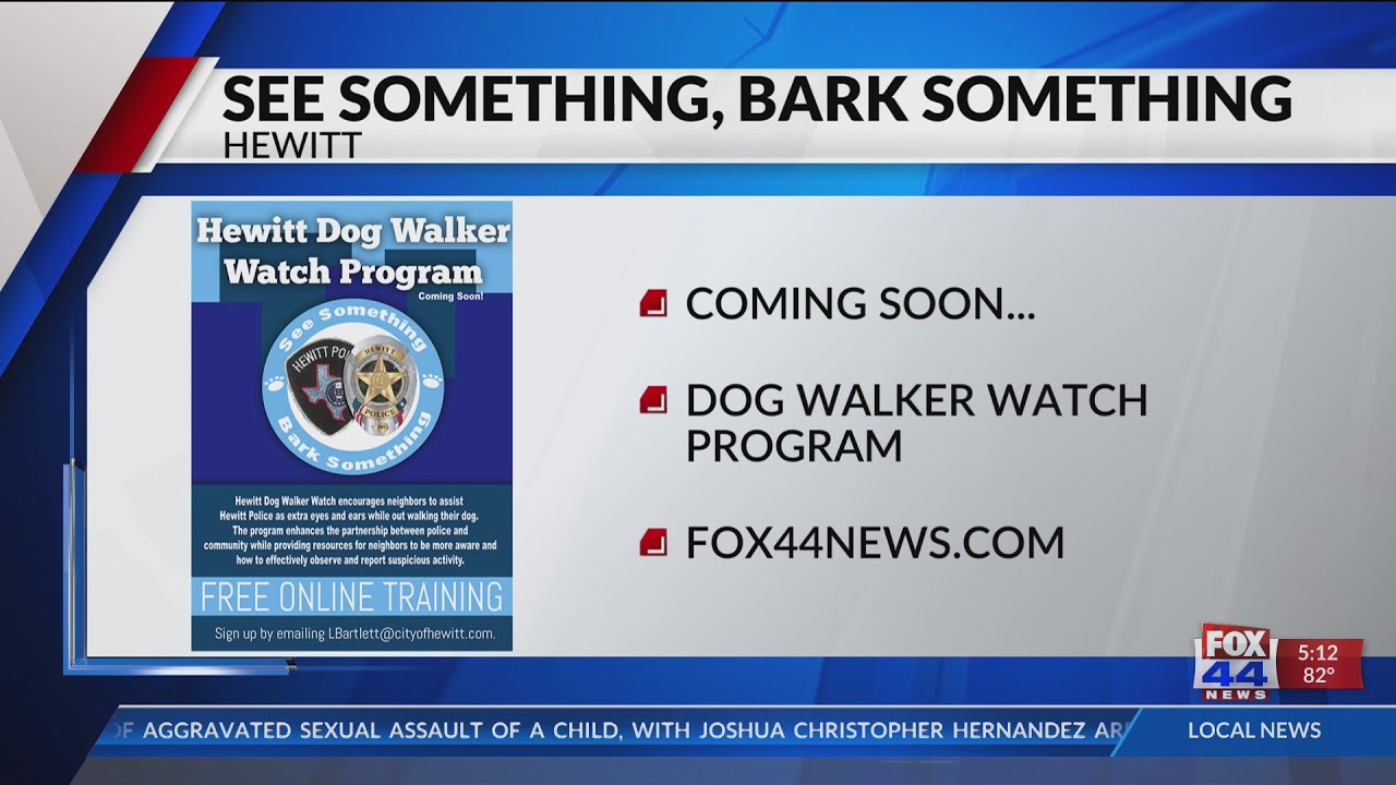 Hewitt Police Department launches Dog Walker Watch Program - YouTube
