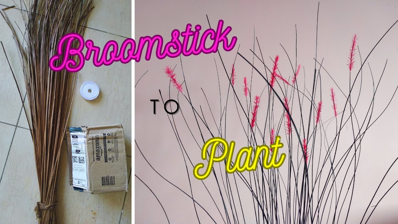 How to Make Broomstick Showpiece - YouTube