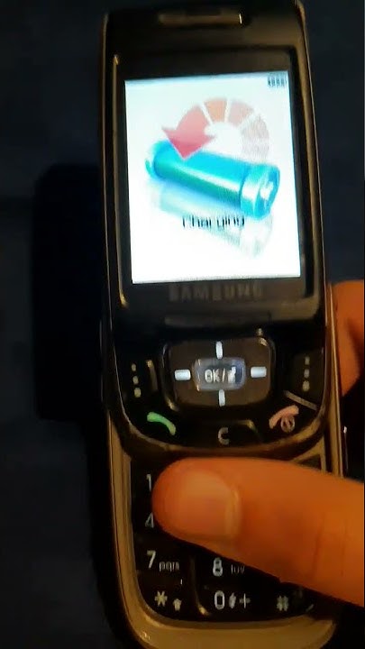 samsung sgh d500 charging - YouTube