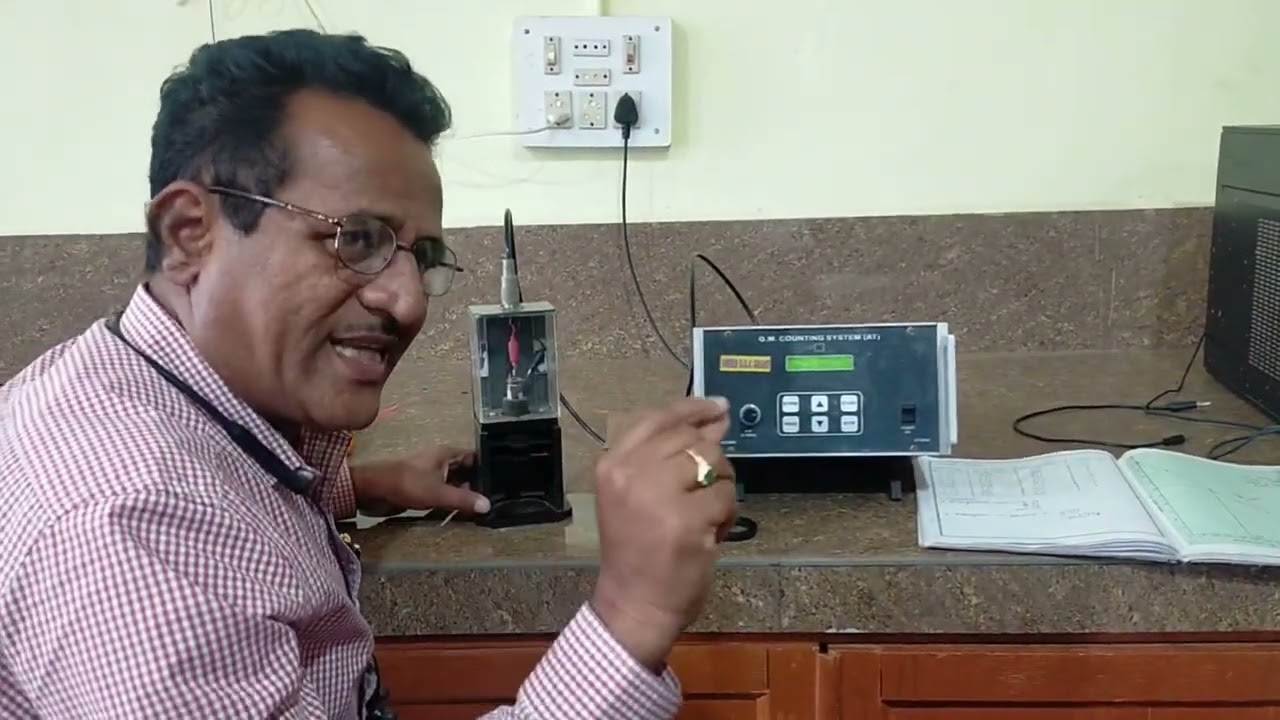 Experiment on Absorption coefficient of beta particle. (B. Sc VI sem ...