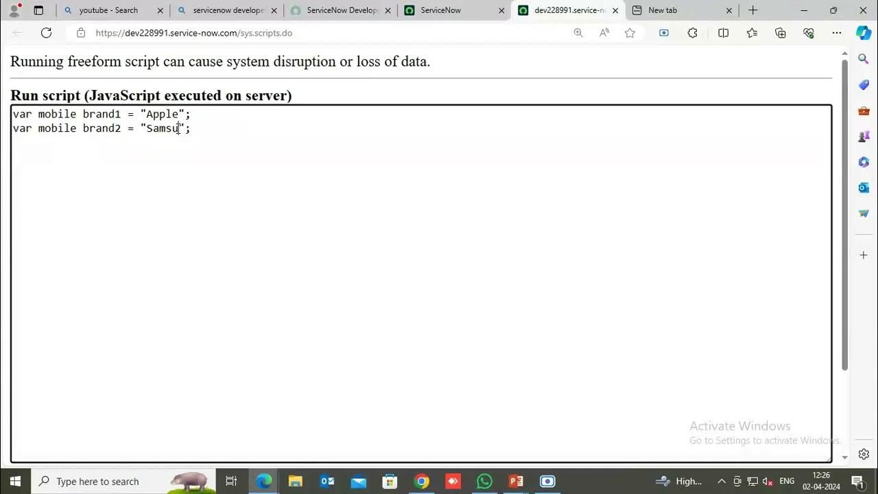 JavaScript's Array in ServiceNow part-1 - YouTube