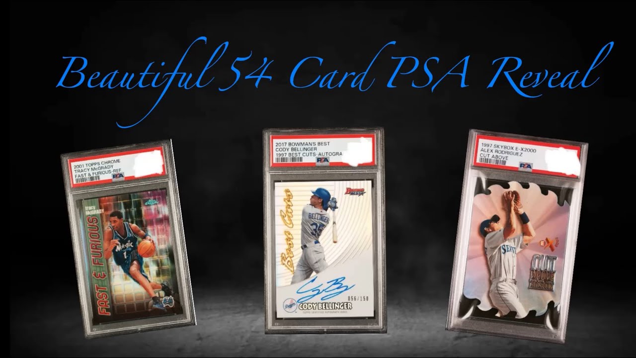 Beautiful 54 Card PSA Reveal 🔥💵 Awesome Gem Rate 💎 - YouTube